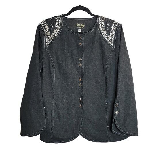 Bob Mackie | Jackets & Coats | Nwt Bob Mackie Art To Wear Embellished ...